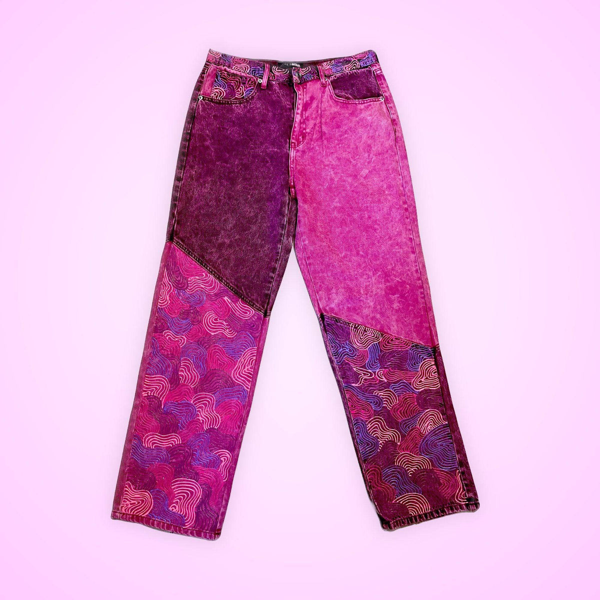 The Ripple Effect Custom Jeans - Moon Frankenstein – Moon Frankenstein